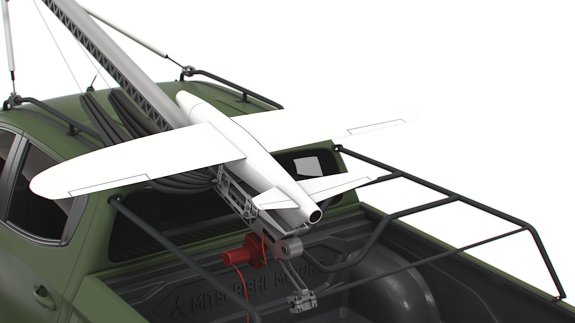 Mitsubishi L200 RAM II UAV 2023 3D model | CGTrader