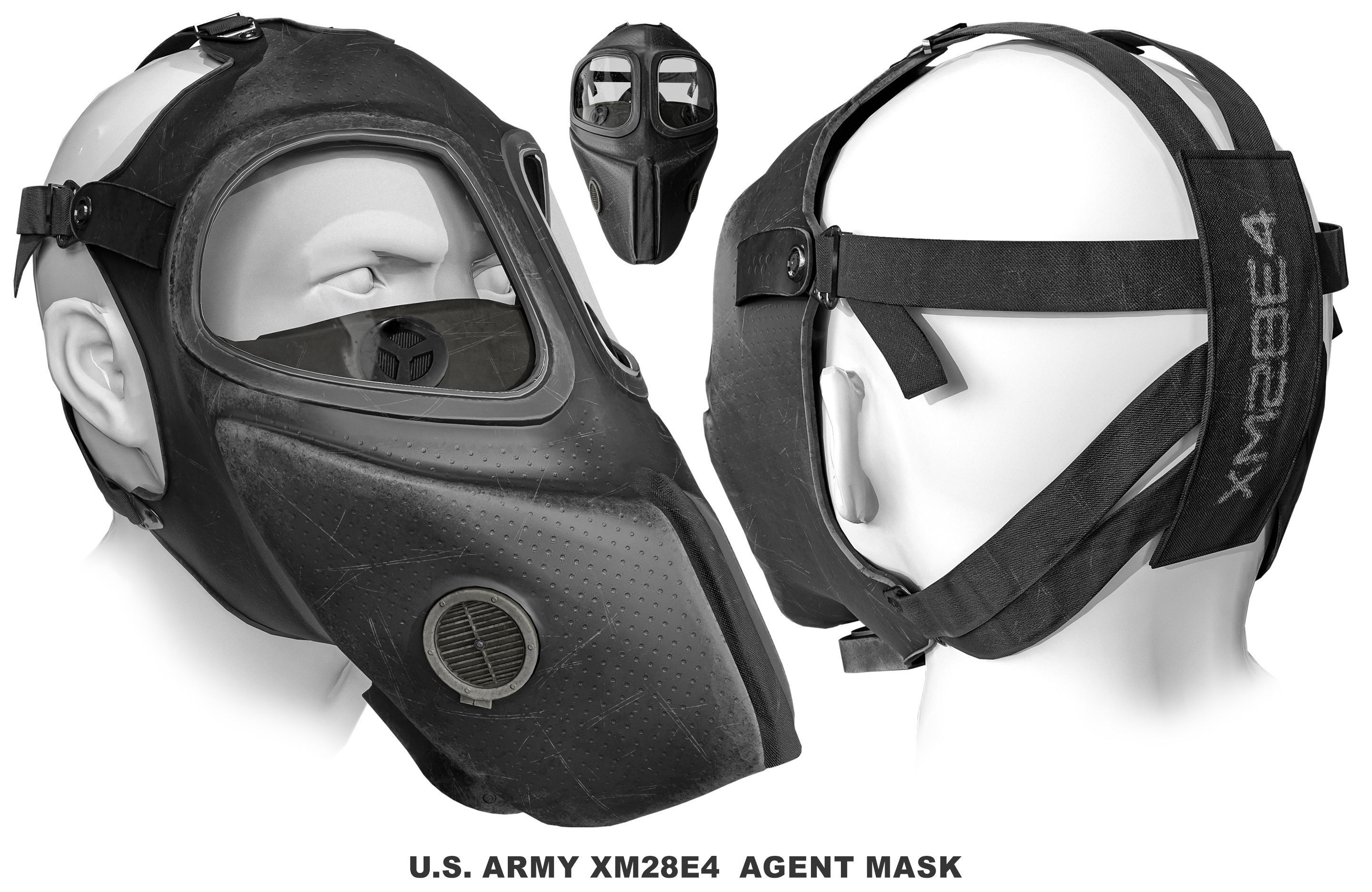 3D model XM28 Gas Mask VR / AR / low-poly | CGTrader