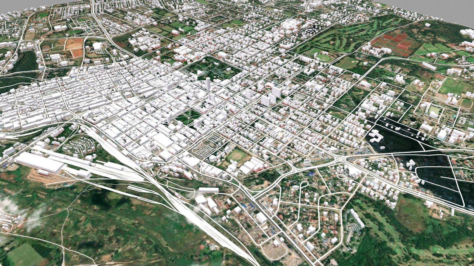 Cityscape Harare Zimbabwe 3D model | CGTrader