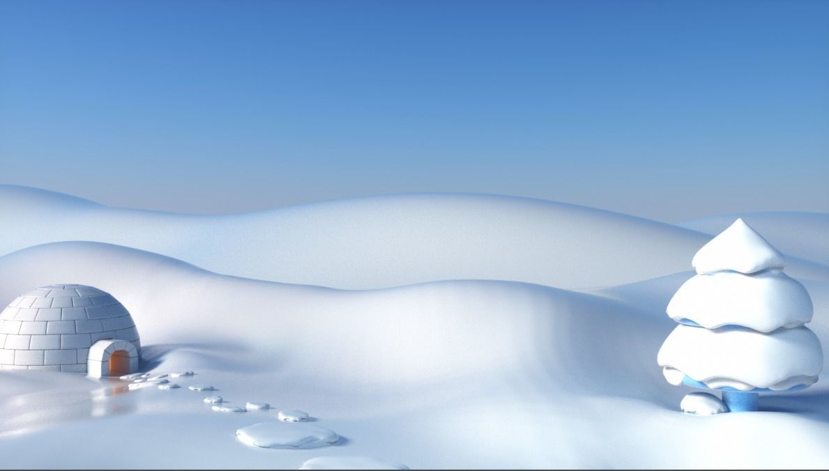 cartoon igloo 3D model | CGTrader