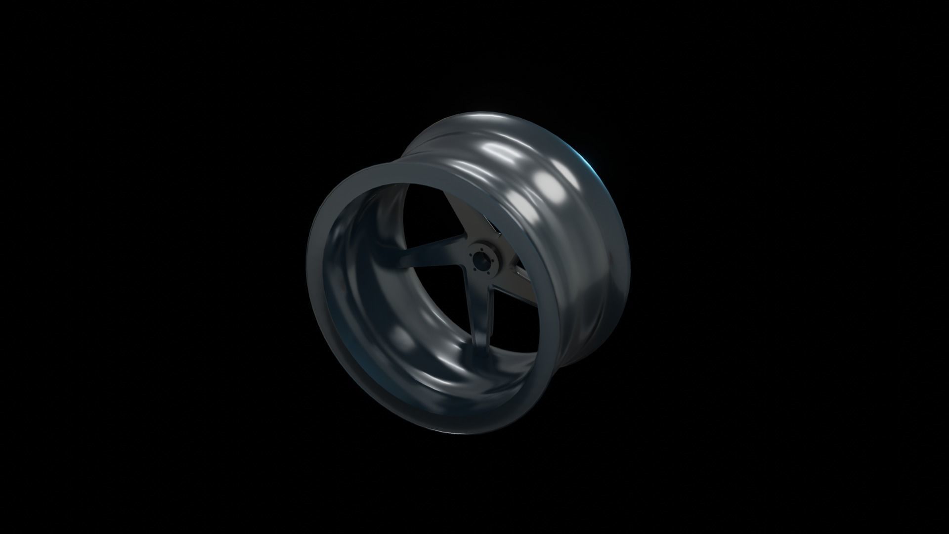 5 point wheel rim 3D model | CGTrader