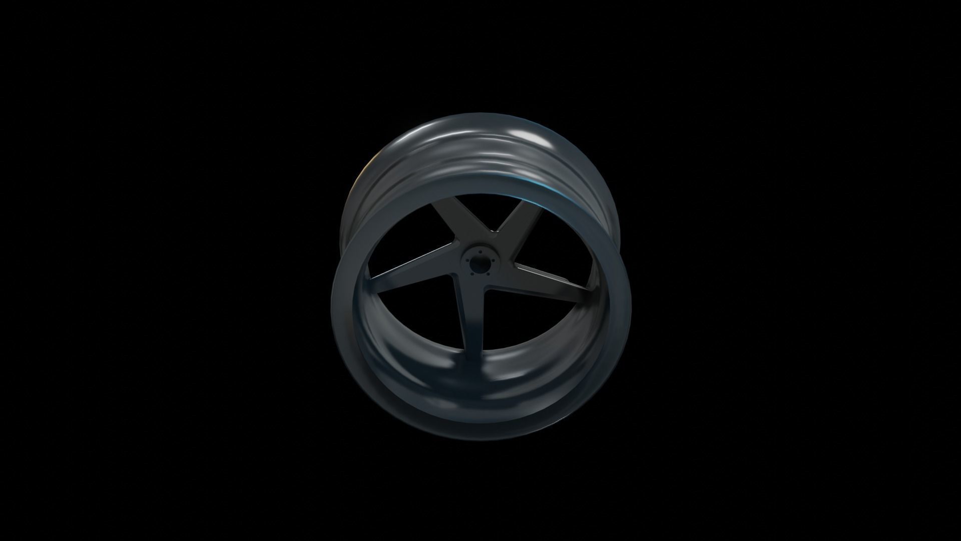 5 point wheel rim 3D model | CGTrader