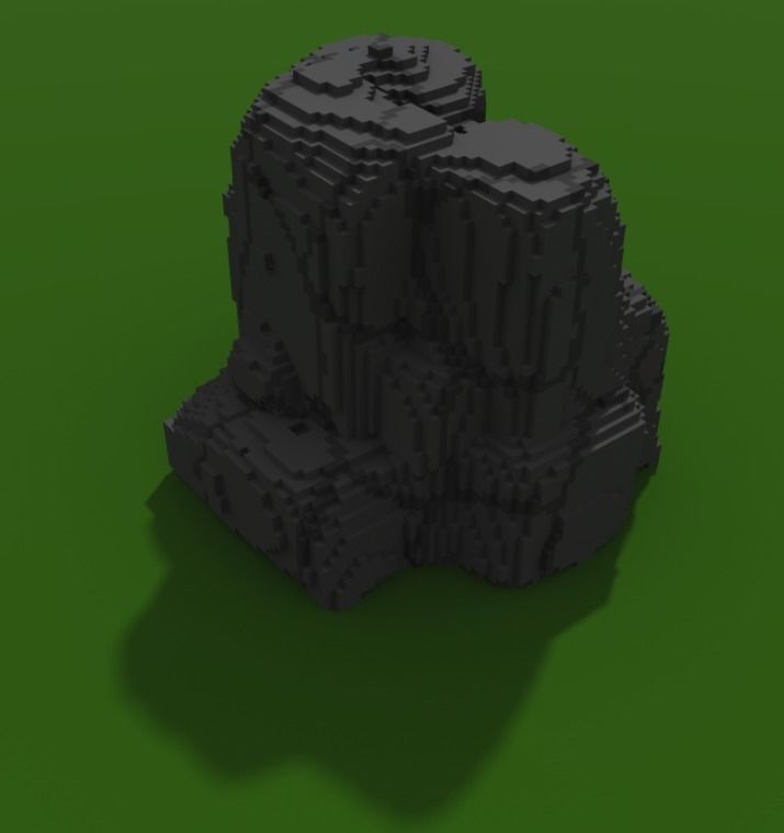 5 Voxel Rock Set 3D model | CGTrader