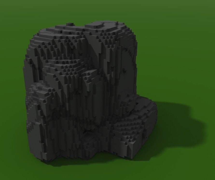 5 Voxel Rock Set 3D model | CGTrader
