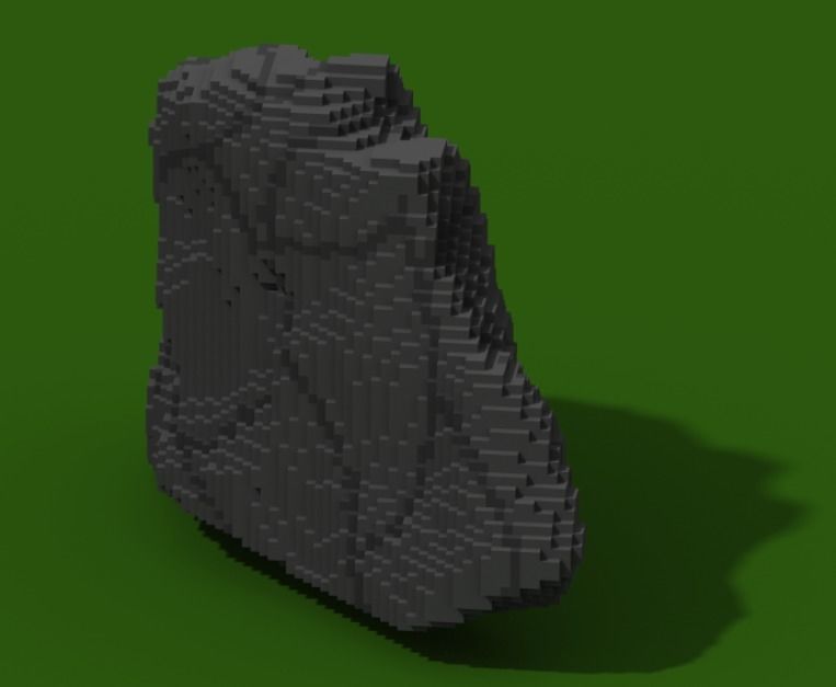 5 Voxel Rock Set 3D model | CGTrader