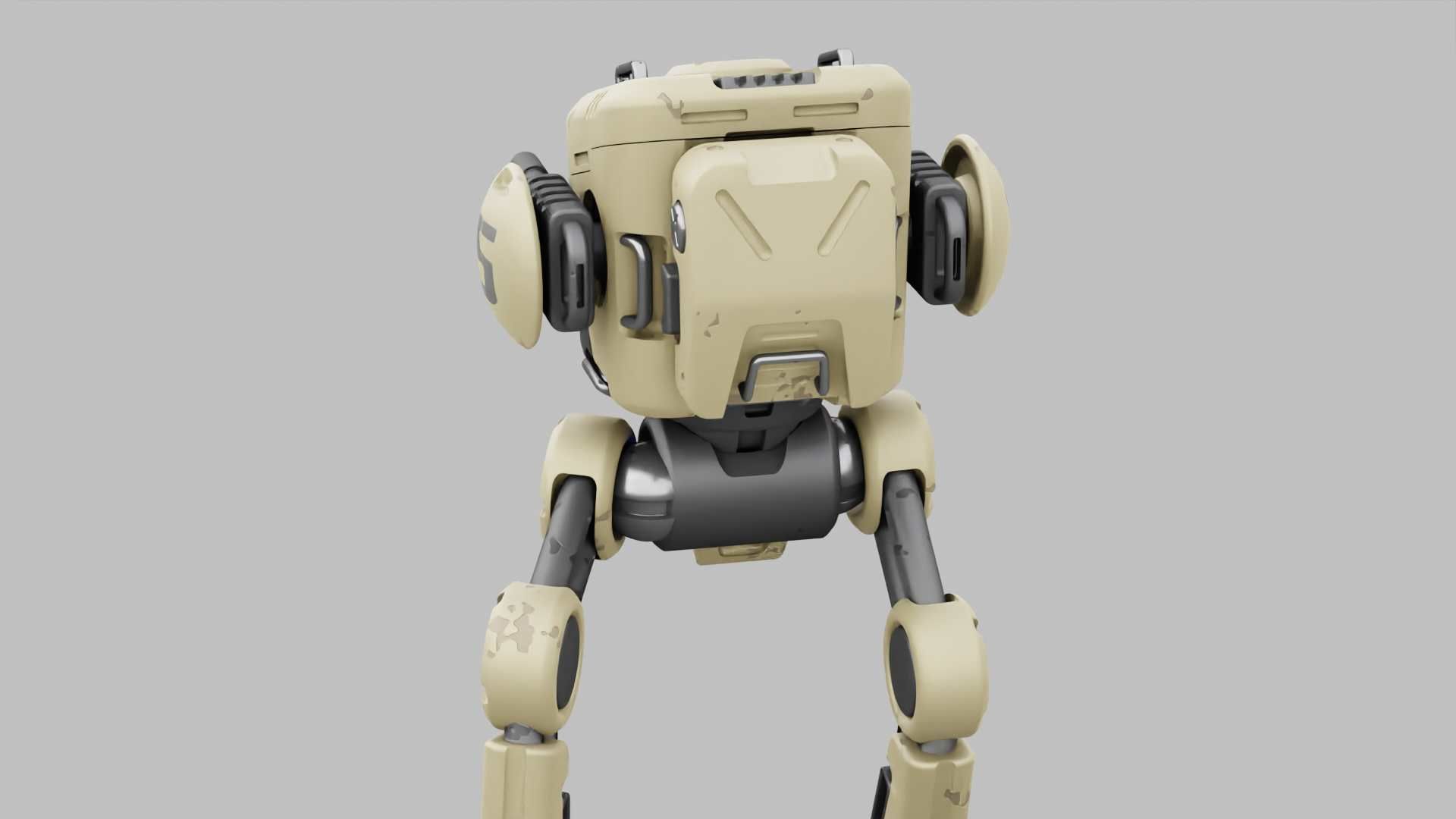 M-200 WALKER RIGGED - ANIMATED free 3D model rigged | CGTrader