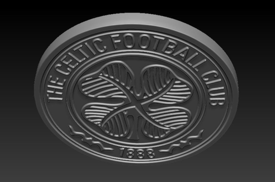 Logo Celtic Football Club 3D model 3D printable | CGTrader