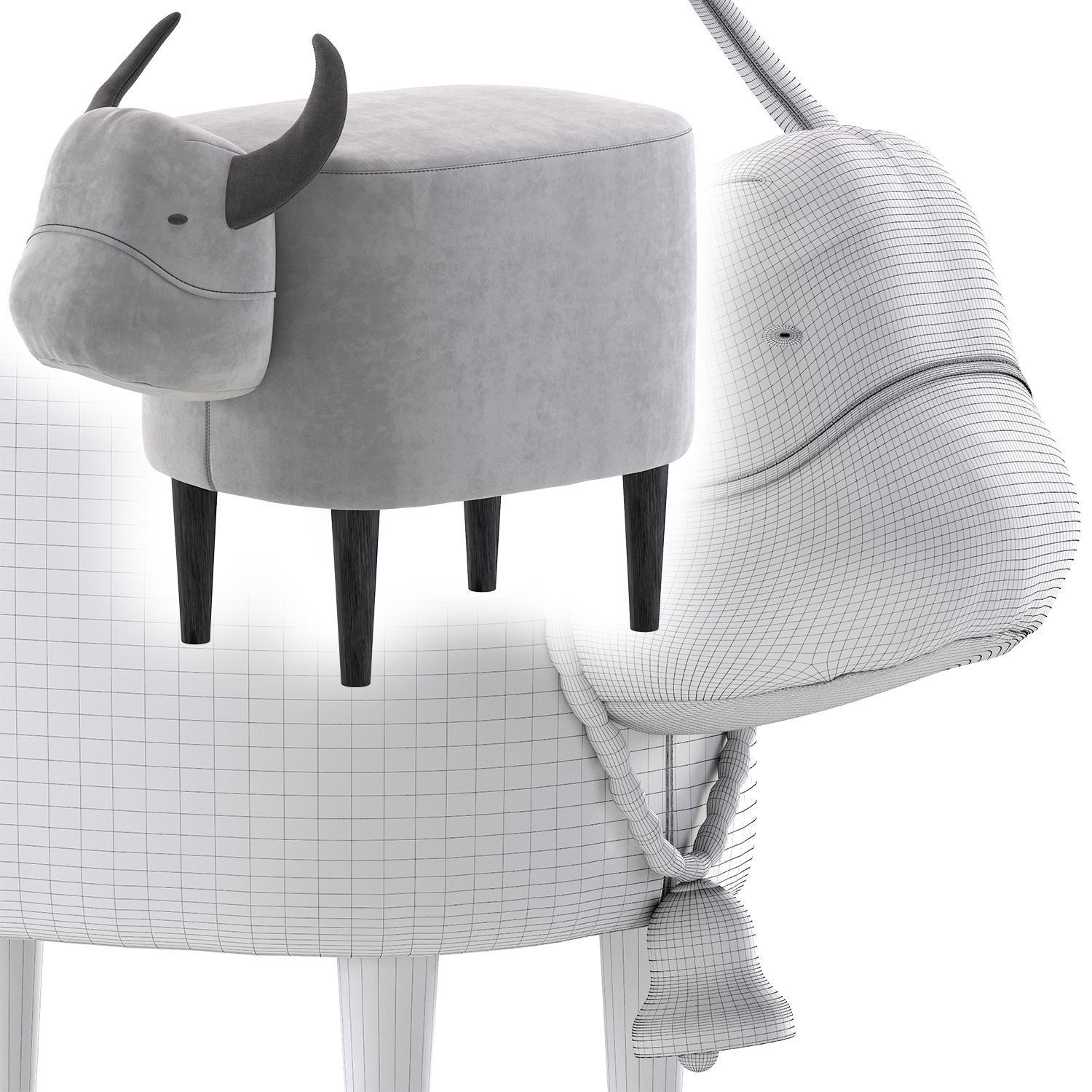 Puff Sweet Bull Divan ru 3D model | CGTrader