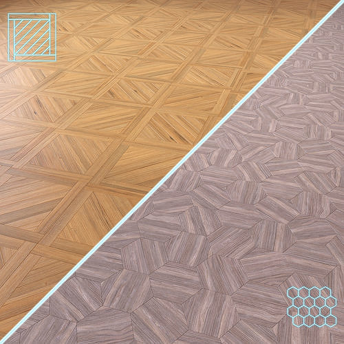 3D model Parquet - Laminate - Wooden floor 2 in 1 VR / AR / low-poly ...