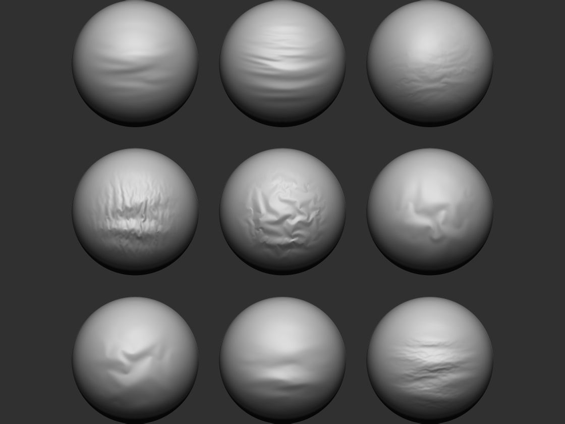 50 Wrinkles Alphas v1 for Zbrush and more 3D model | CGTrader
