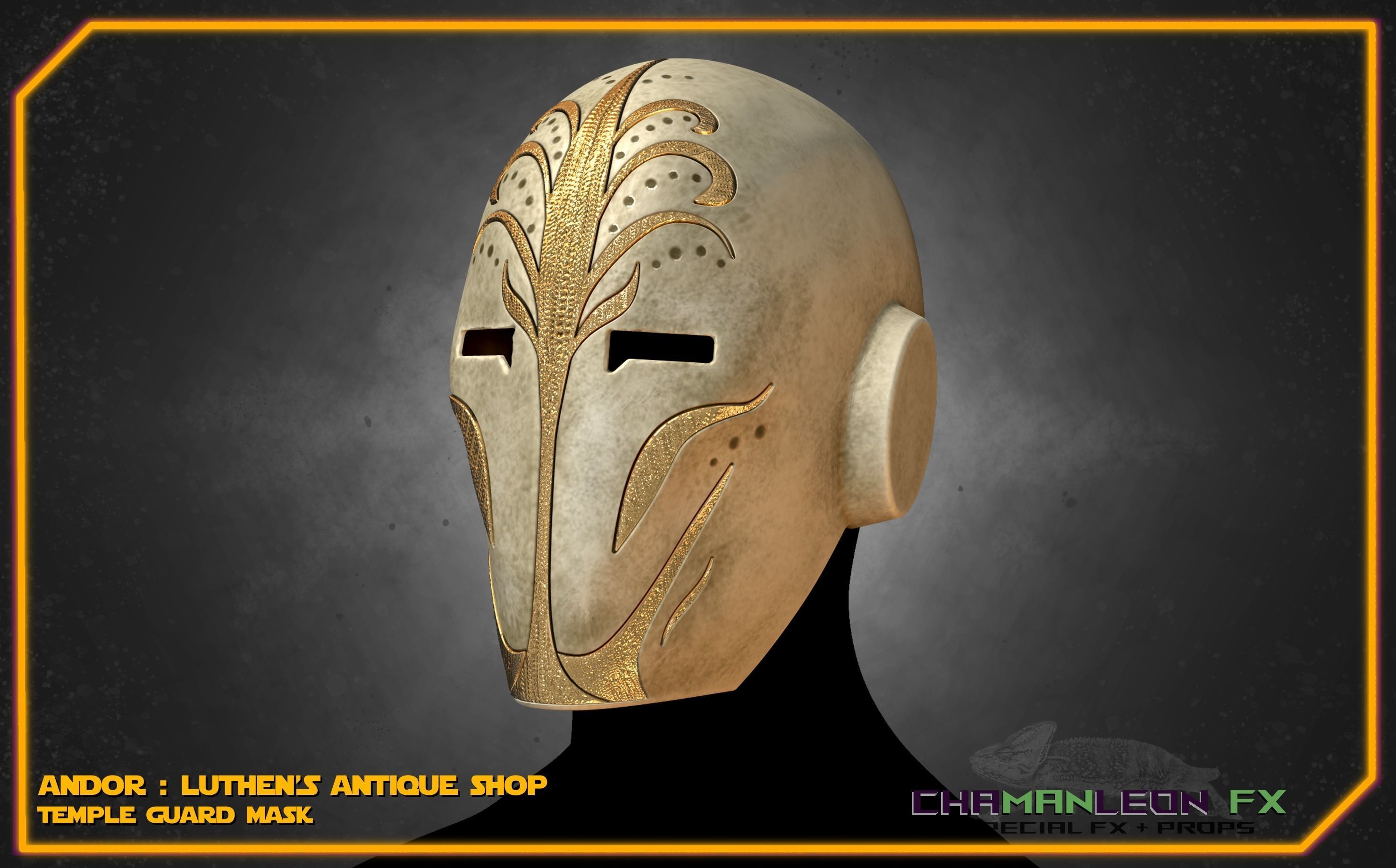 Jedi Temple Guard Mask Andor Star Wars Cosplay 3D model 3D printable ...