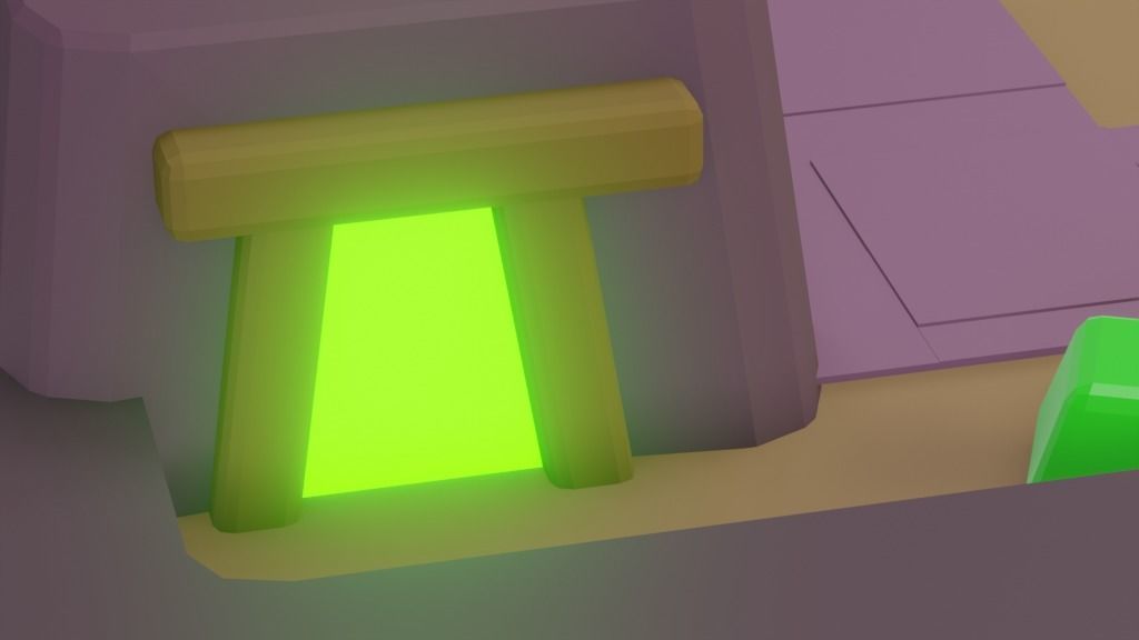 Mineshaft Low Poly 3d model train station with lights free 3D model ...