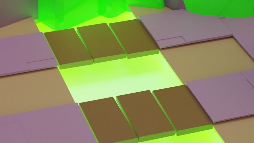 Mineshaft Low Poly 3d model train station with lights free 3D model ...