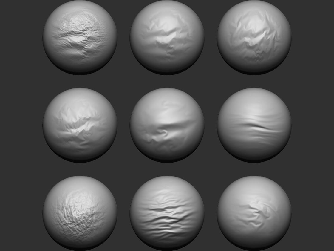 50 Wrinkles Alphas v2 for Zbrush and more 3D model | CGTrader