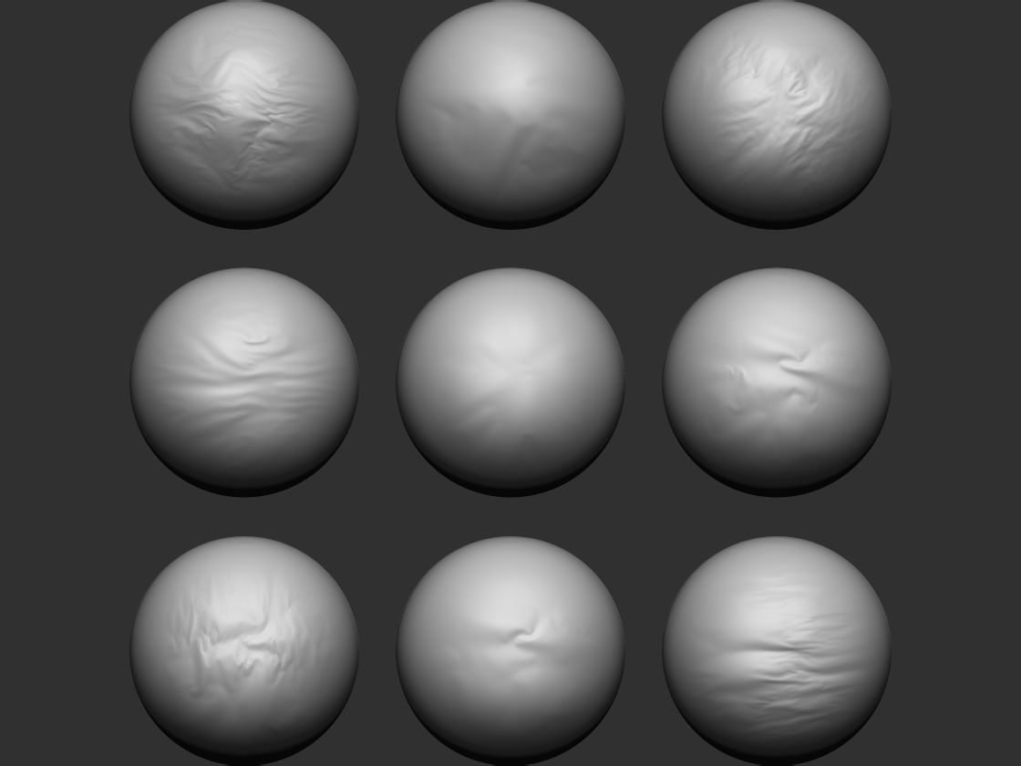 50 Wrinkles Alphas v2 for Zbrush and more 3D model | CGTrader