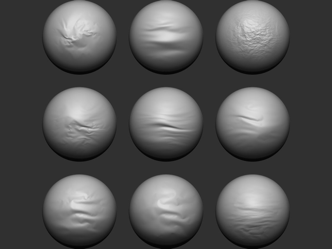 50 Wrinkles Alphas v2 for Zbrush and more 3D model | CGTrader