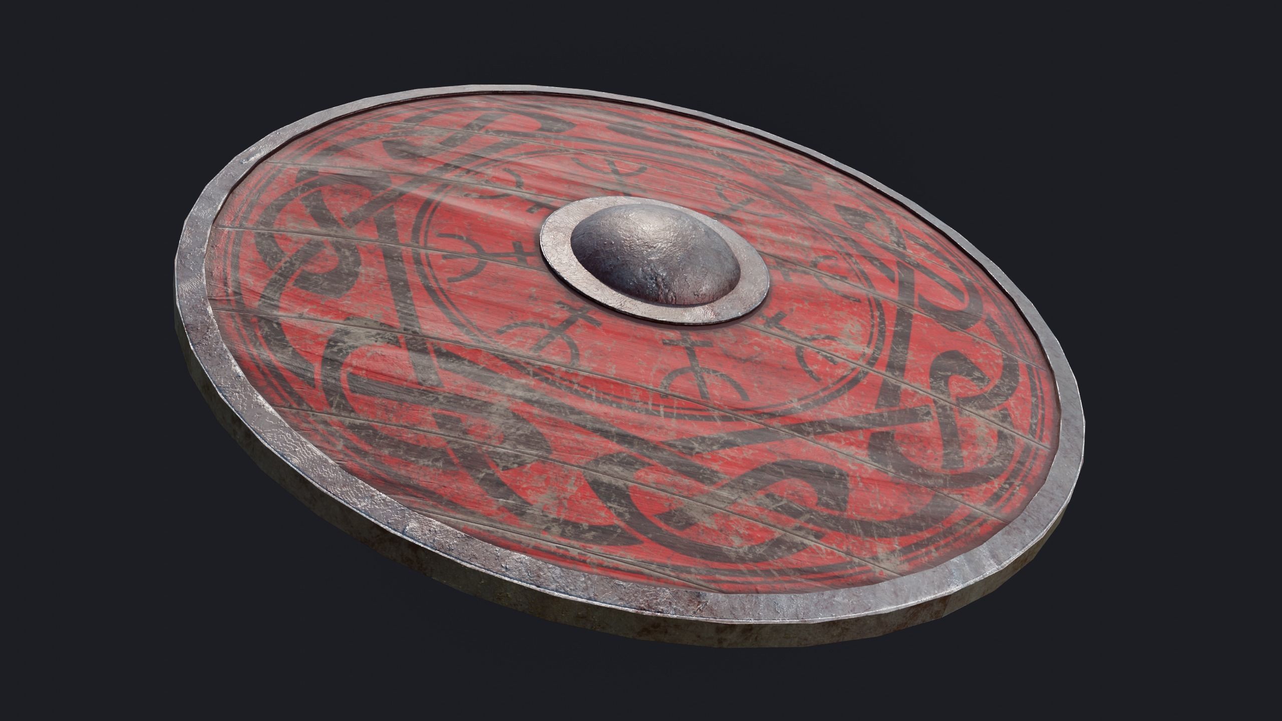 3D model Realistik viking shield Low-poly VR / AR / low-poly | CGTrader
