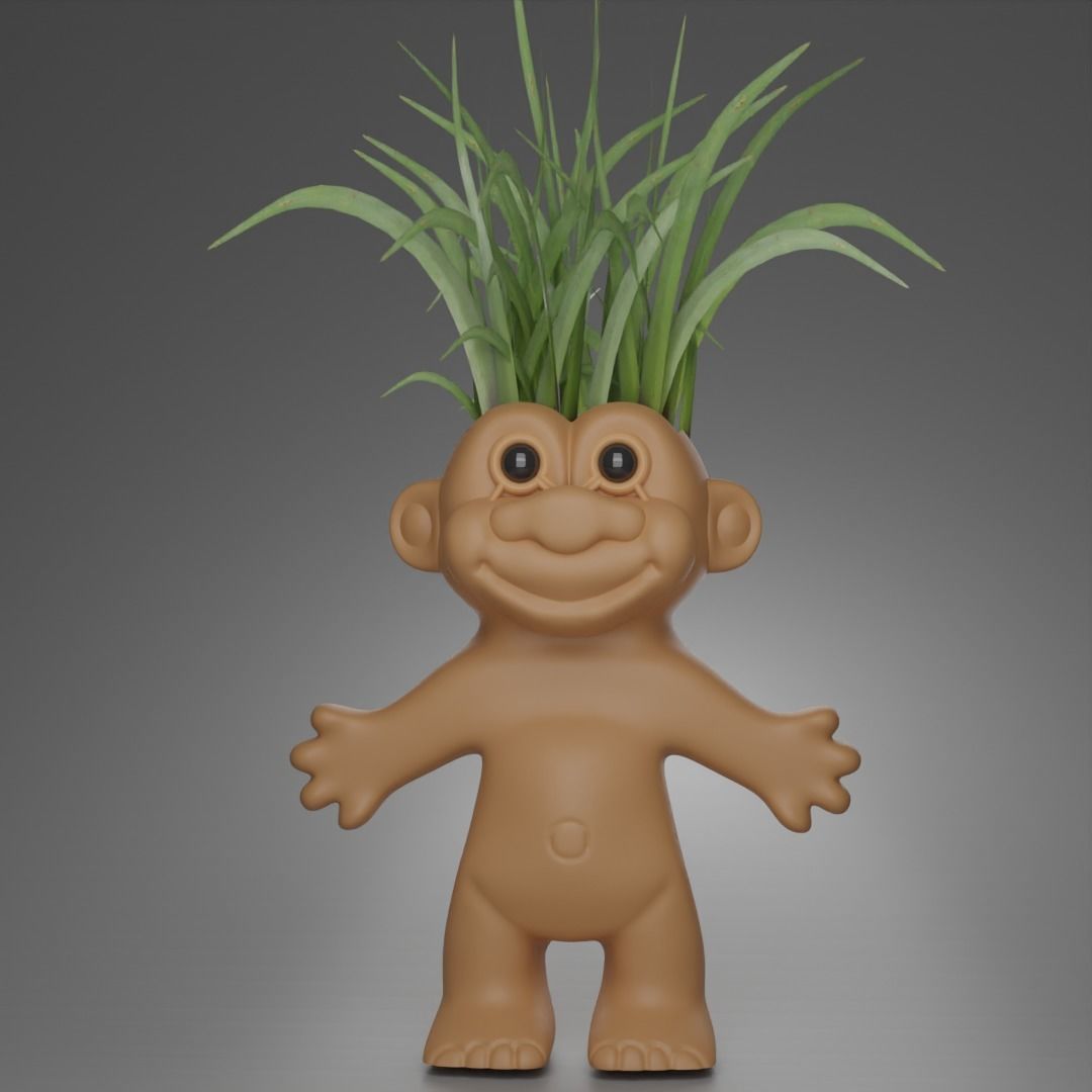 trolls pot planter 3D model 3D printable | CGTrader