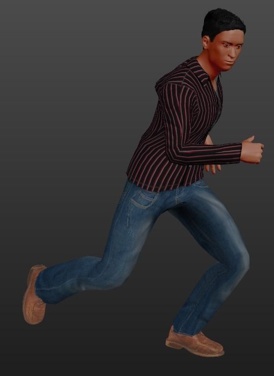 3D model Male Young Person VR / AR / low-poly | CGTrader