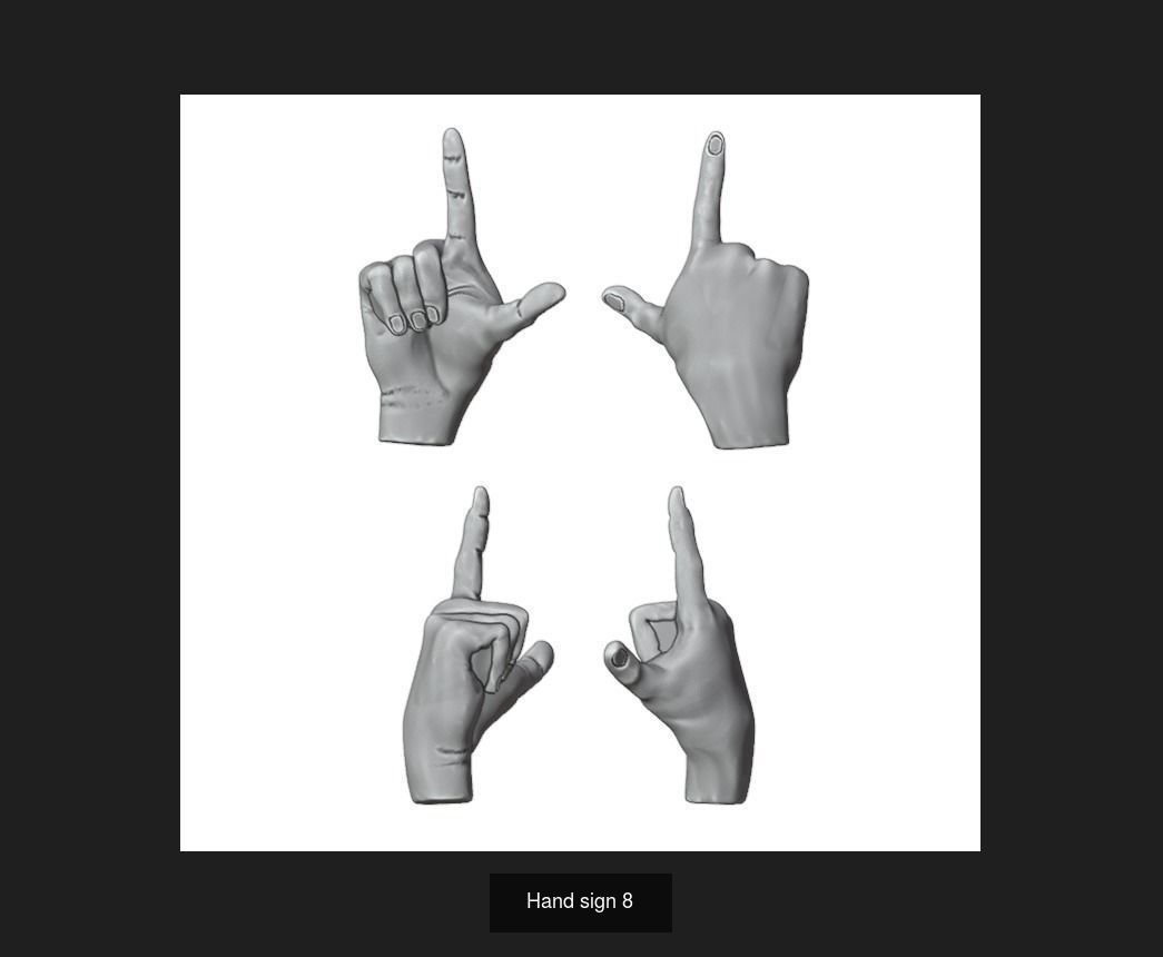 Hand signs 3D Model Collection | CGTrader