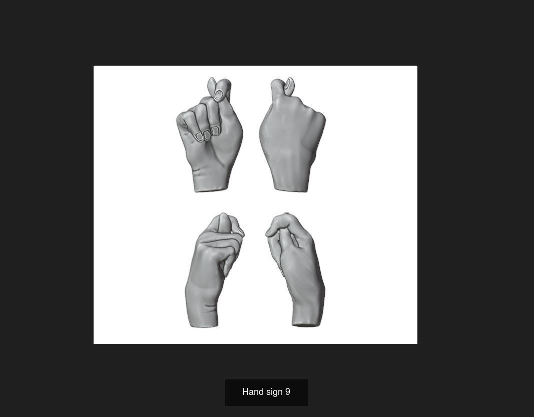 Hand signs 3D Model Collection | CGTrader