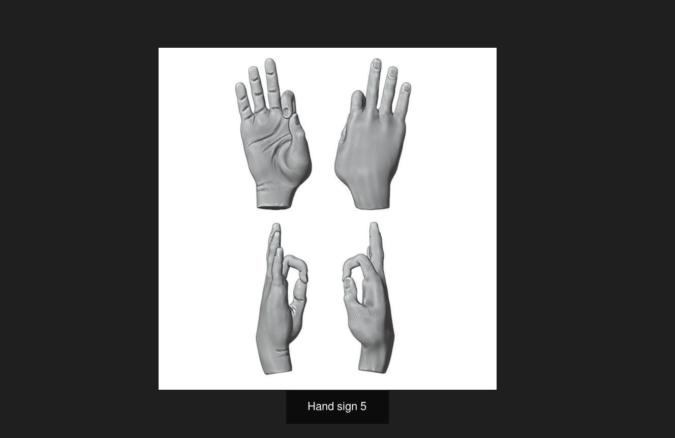 Hand signs 3D Model Collection | CGTrader