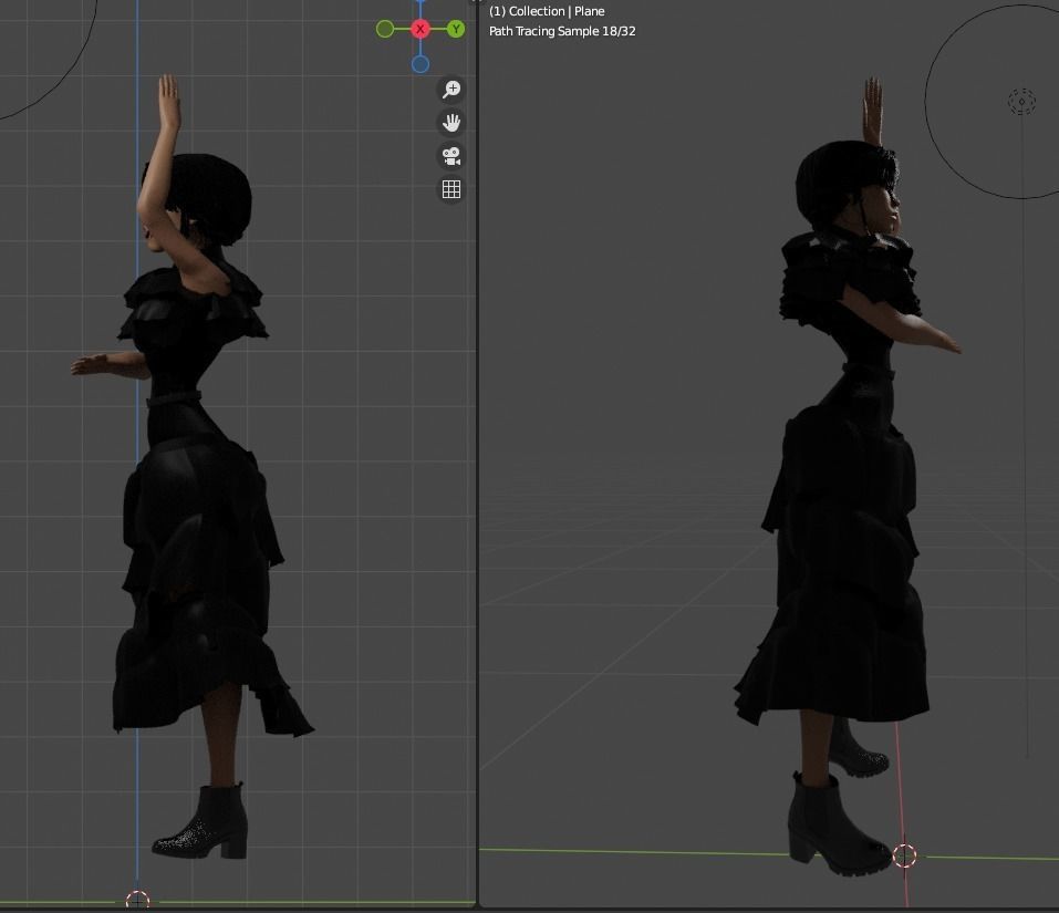 Wednesday Dancing 3D model 3D printable | CGTrader