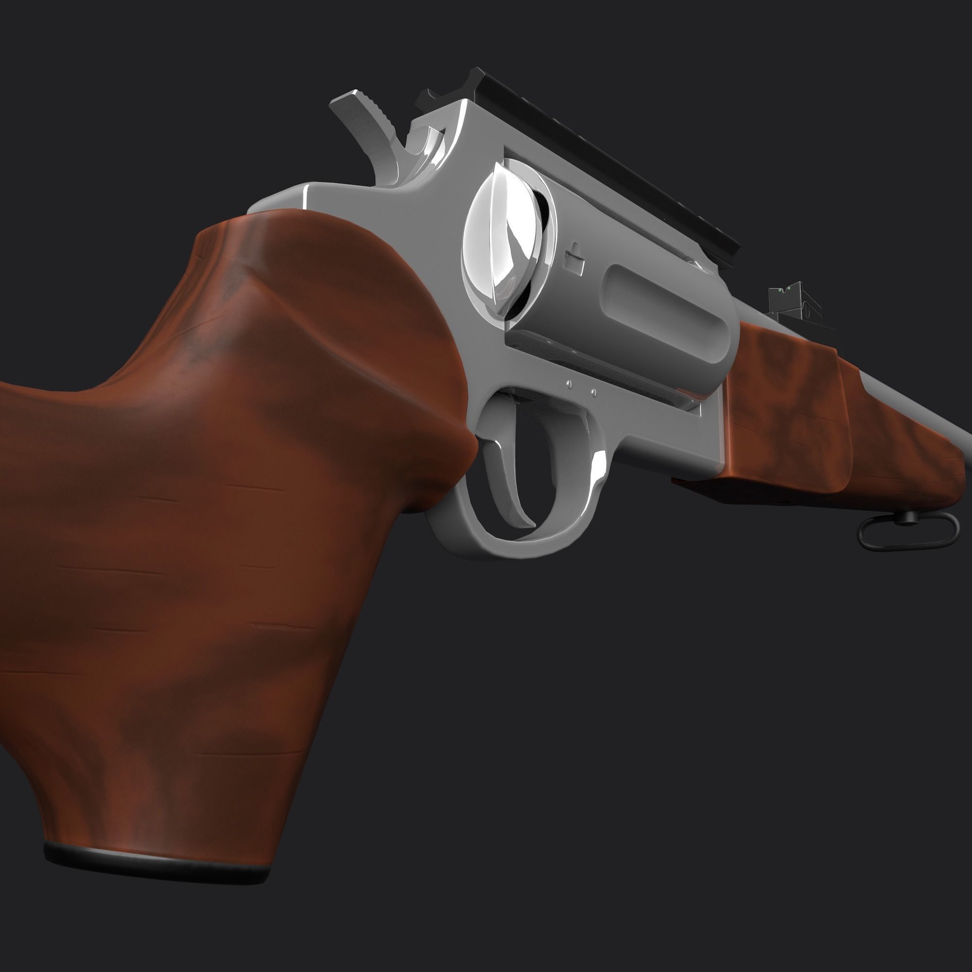 Carbine revolver 3D model | CGTrader