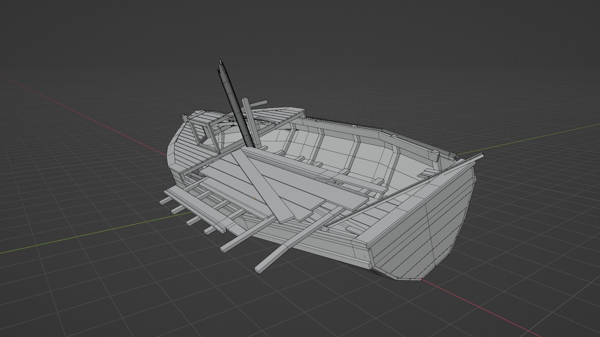 3D model Old Boat VR / AR / low-poly | CGTrader