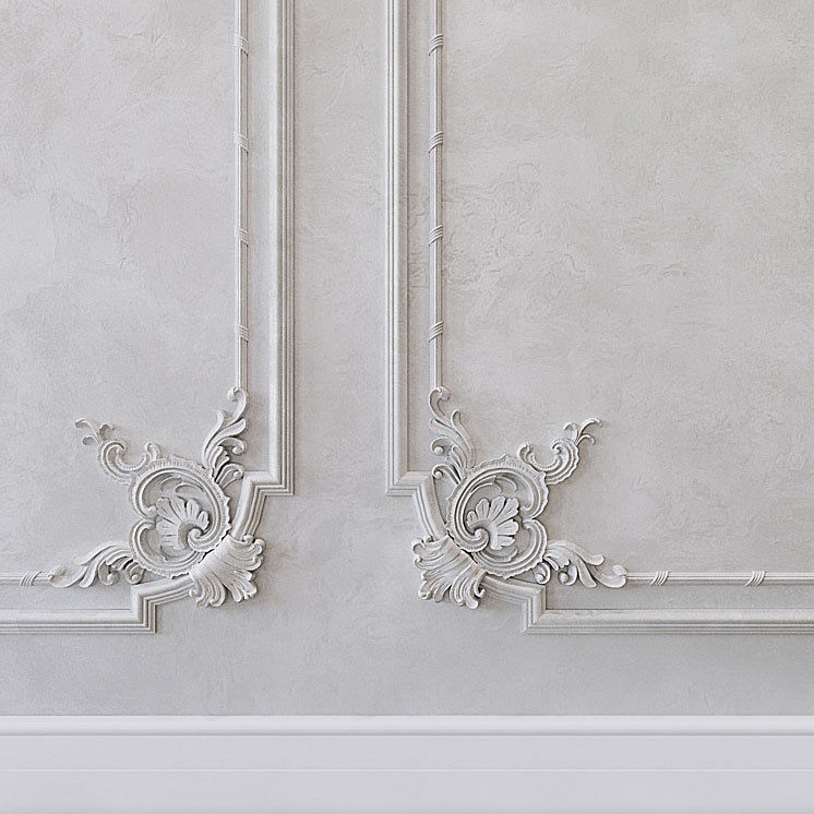 Wall moulding classic 3D model | CGTrader