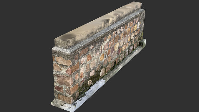 A stone wall 3d scan 3D model | CGTrader