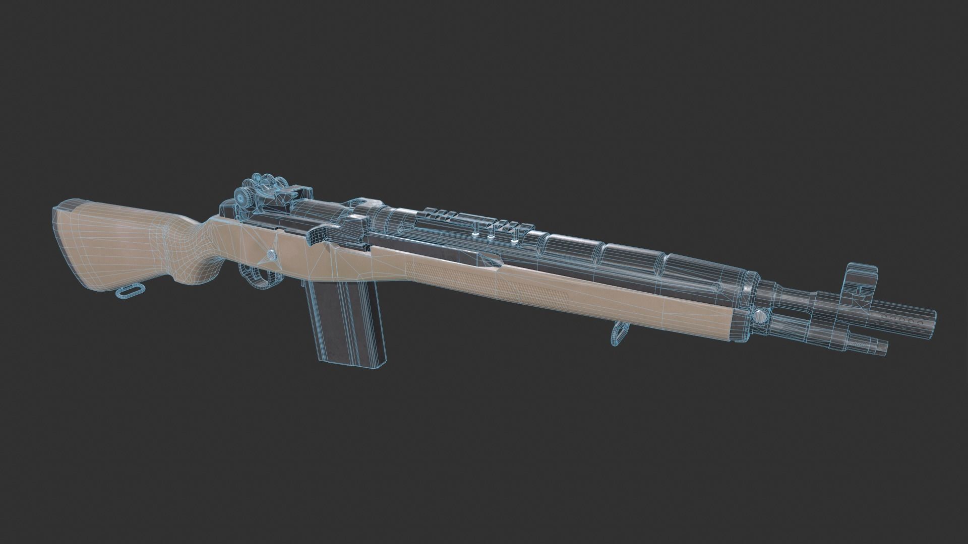 3D model Springfield Armory M1A VR / AR / low-poly | CGTrader