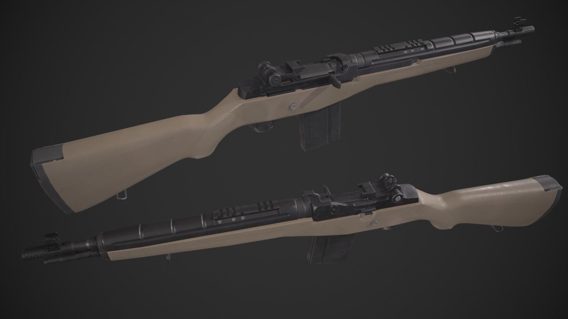 3D model Springfield Armory M1A VR / AR / low-poly | CGTrader