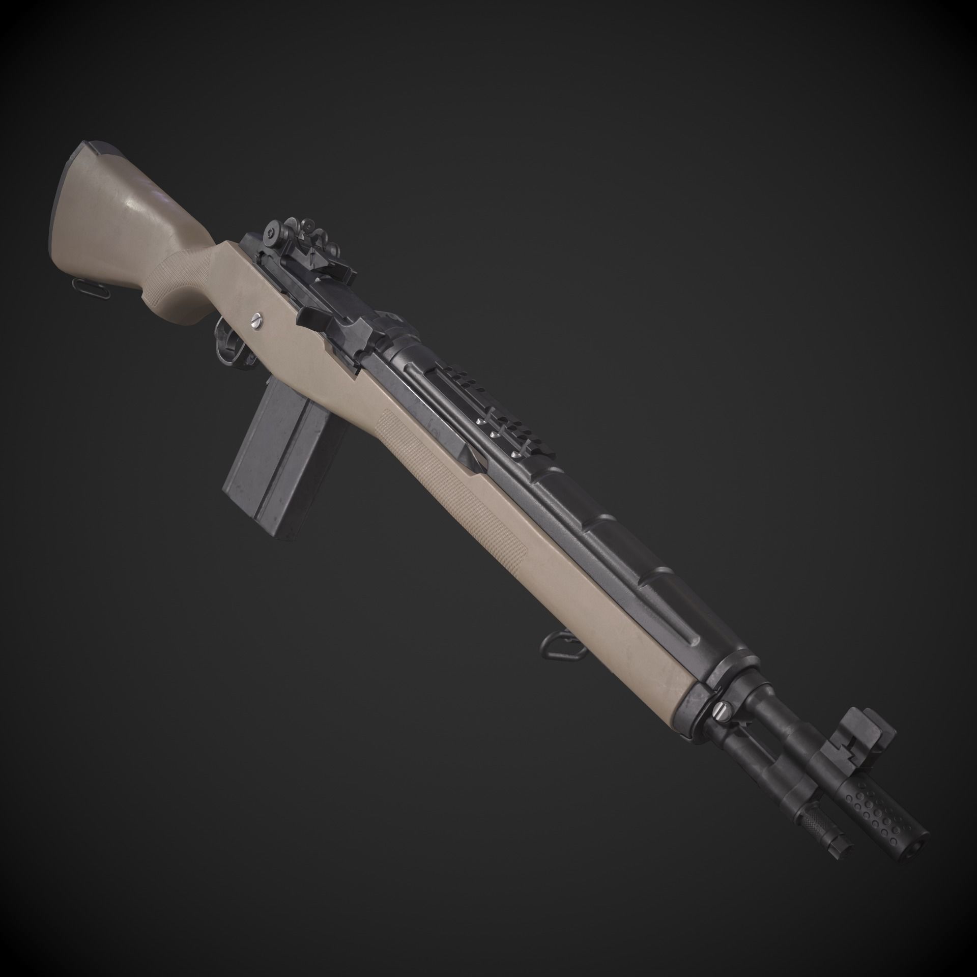 3D model Springfield Armory M1A VR / AR / low-poly | CGTrader