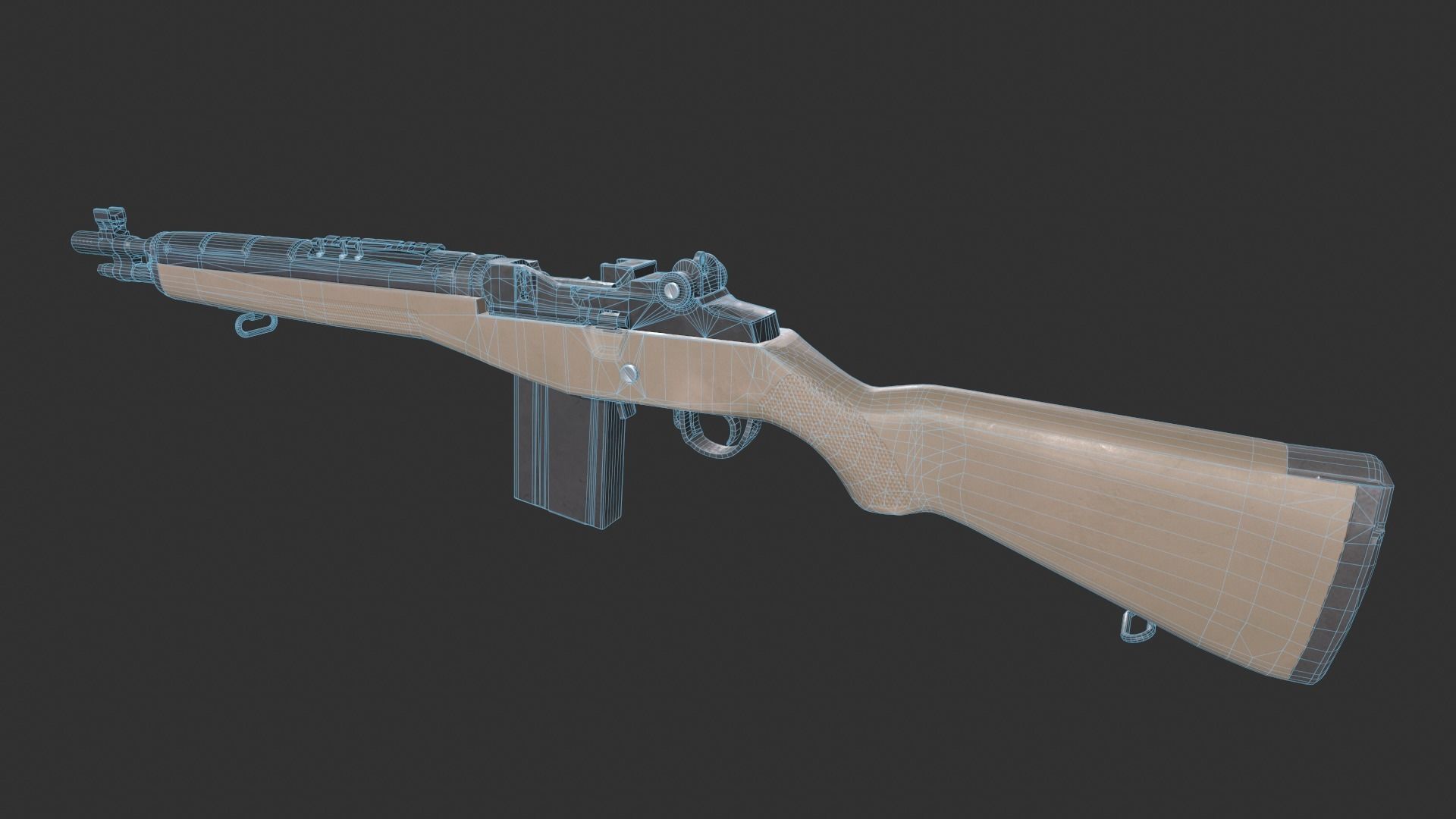 3D model Springfield Armory M1A VR / AR / low-poly | CGTrader