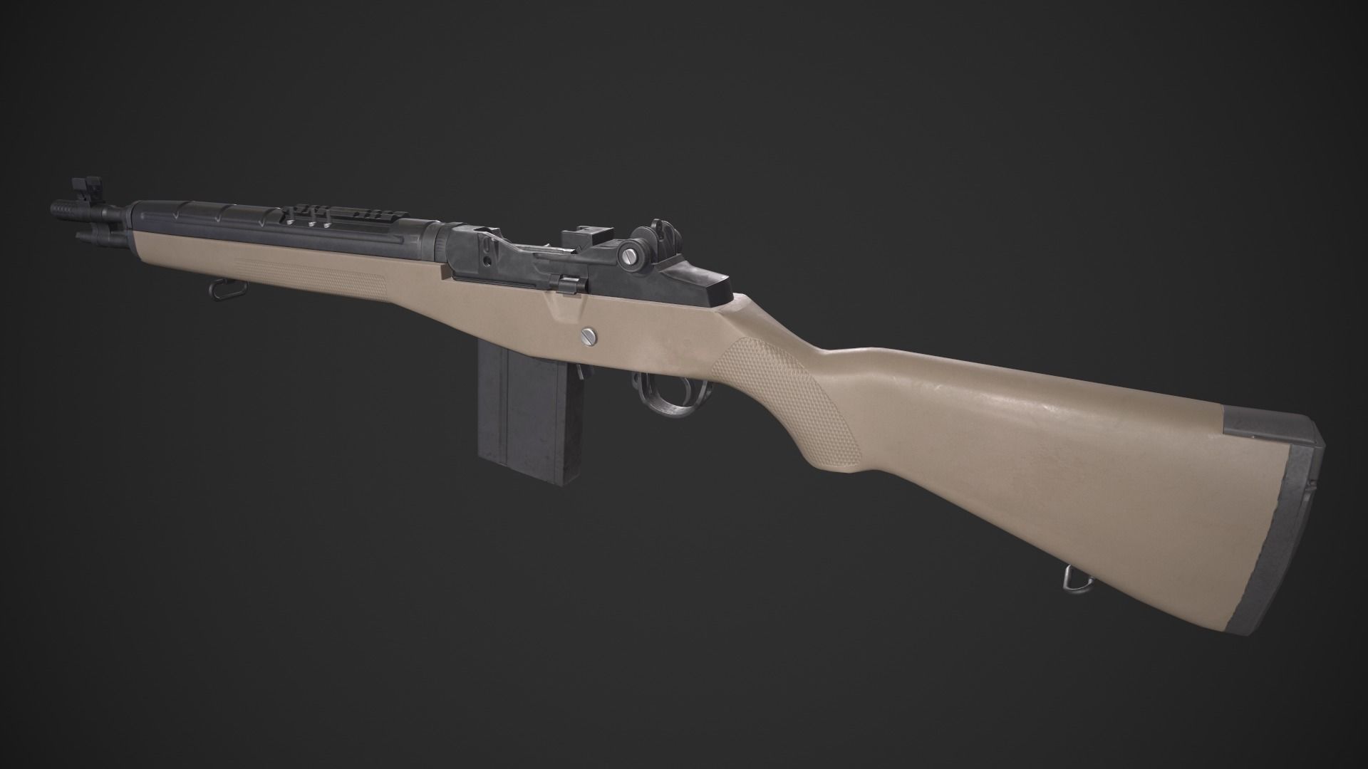 3D model Springfield Armory M1A VR / AR / low-poly | CGTrader