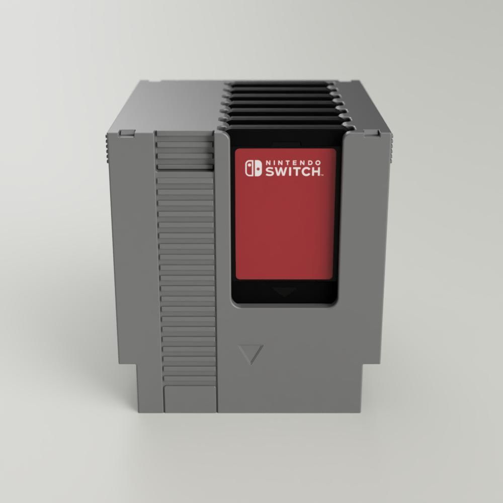 Nintendo switch cartridge holder Nes 3D model 3D printable | CGTrader