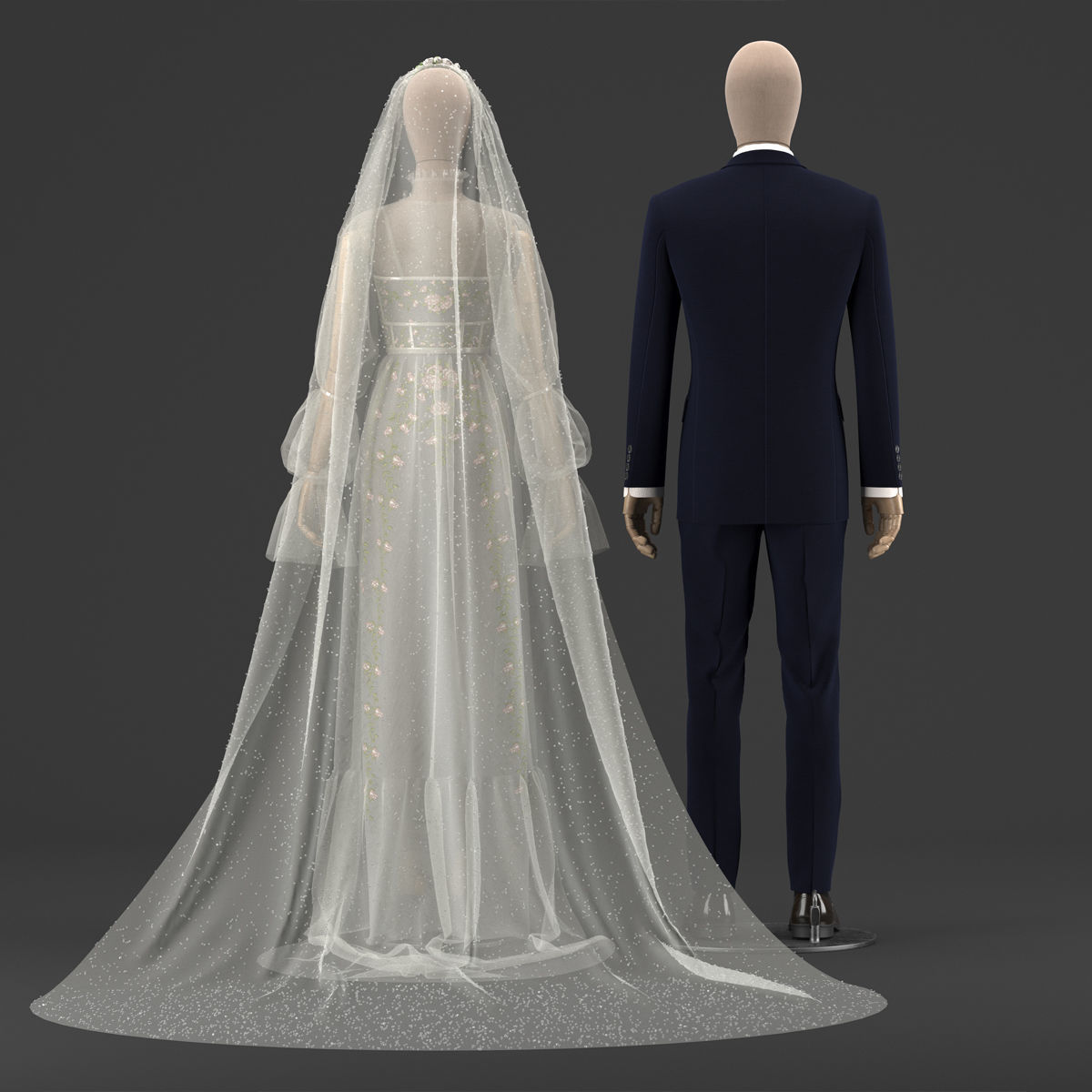 Wedding outfit 3D model | CGTrader
