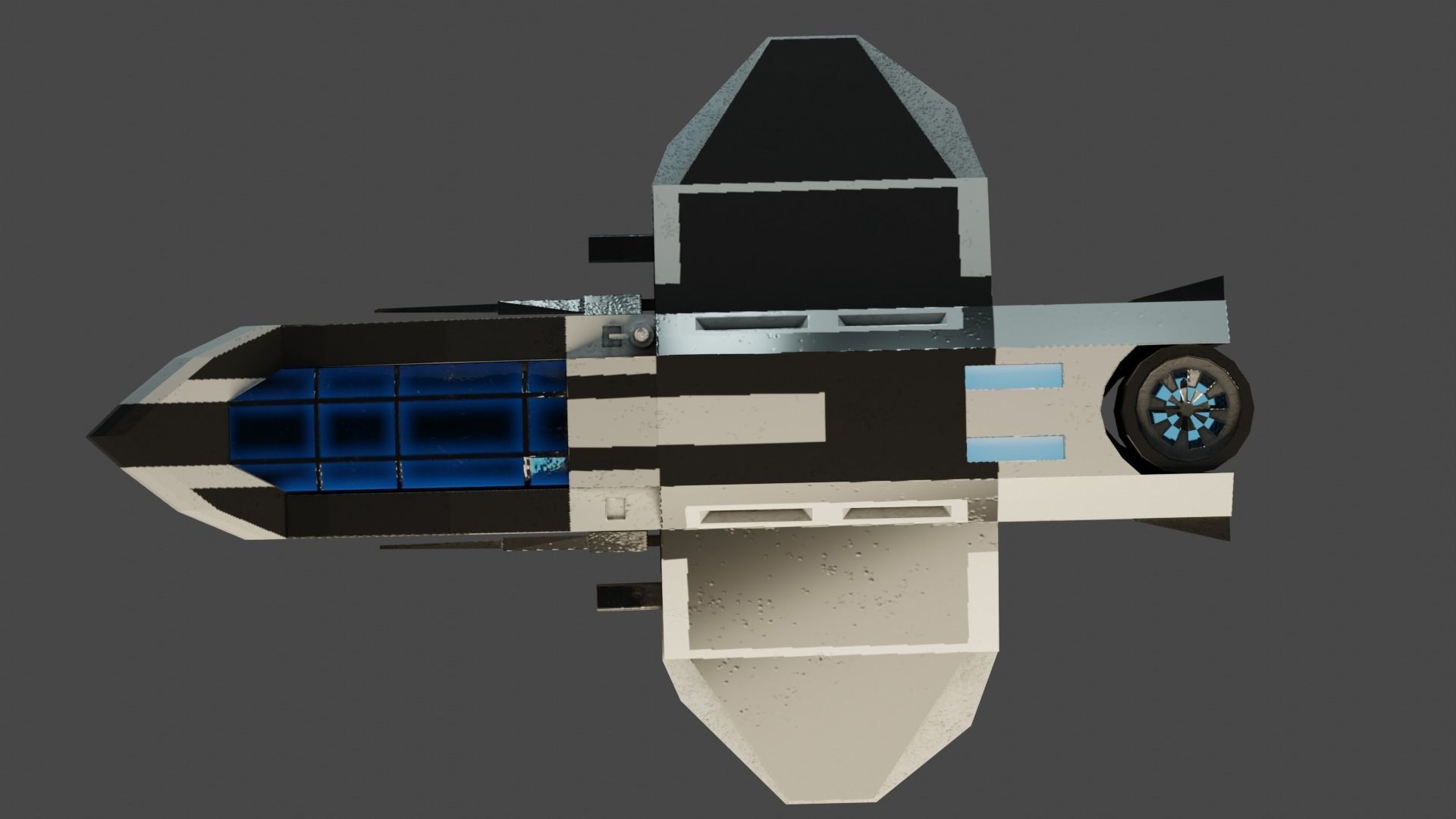 3D model Low Poly Fighter Space Ship VR / AR / low-poly | CGTrader