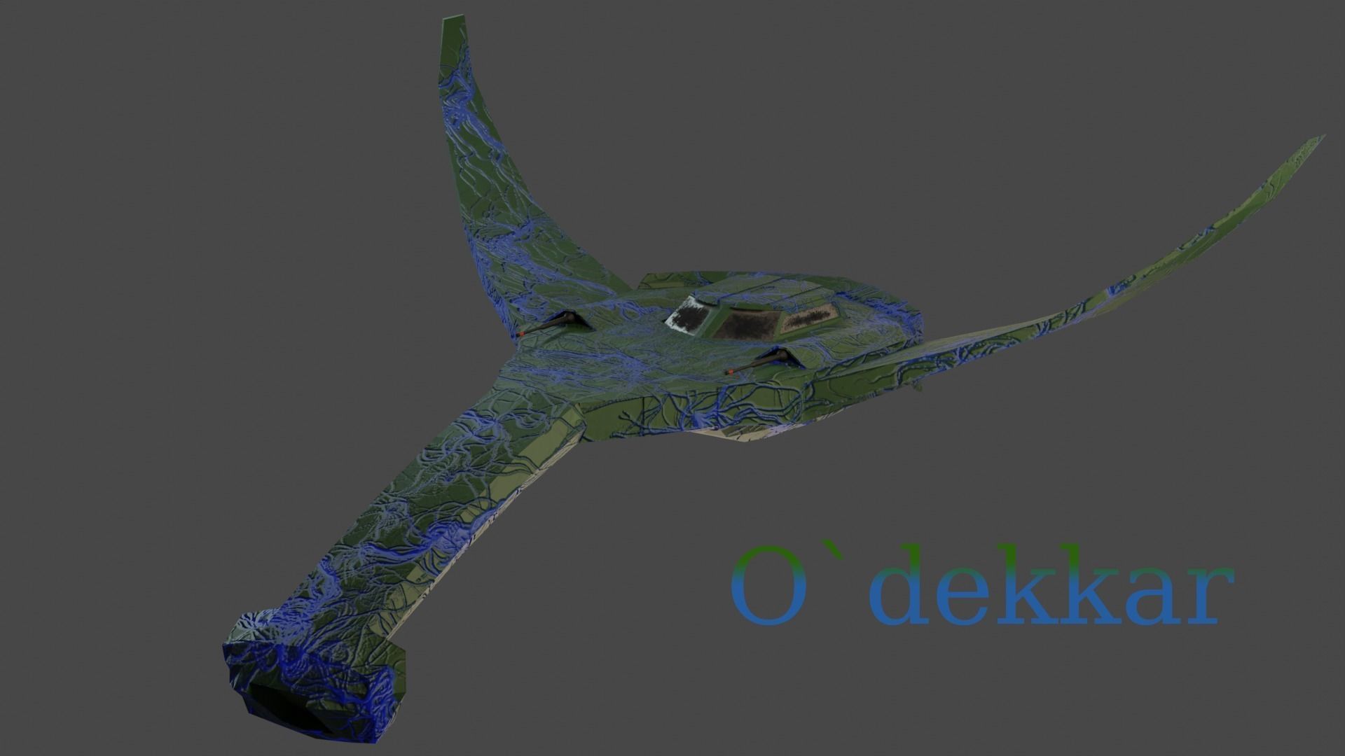 3D model Low Poly Fighter Space Ship VR / AR / low-poly | CGTrader