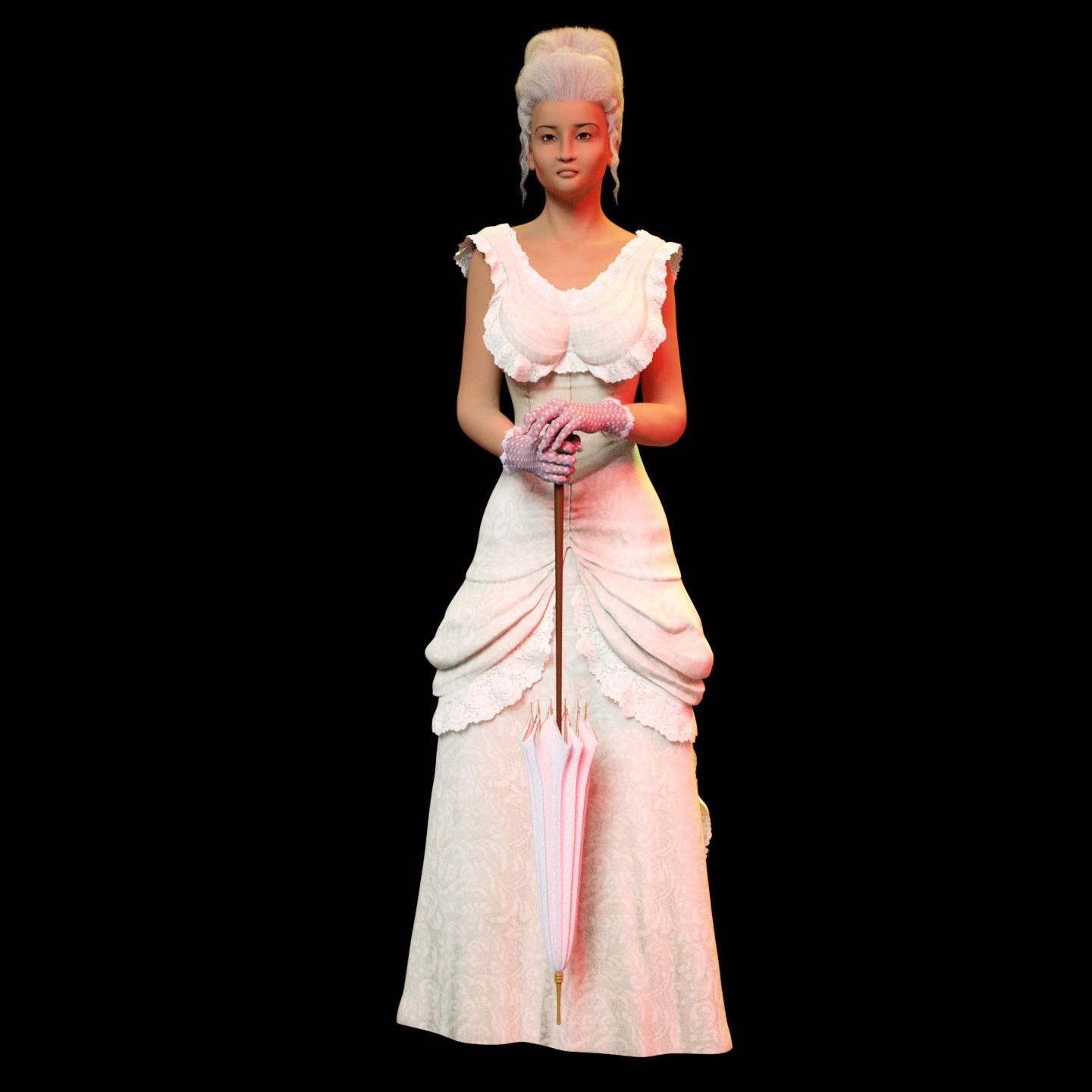 VICTORIAN ERA GIRL 4 3D model 3D printable | CGTrader