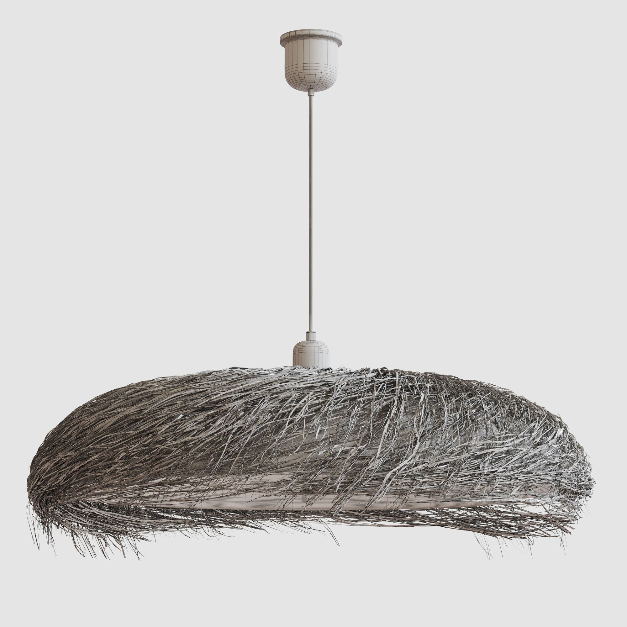 Natural fiber chandelier Samai La Redoute 3D model | CGTrader
