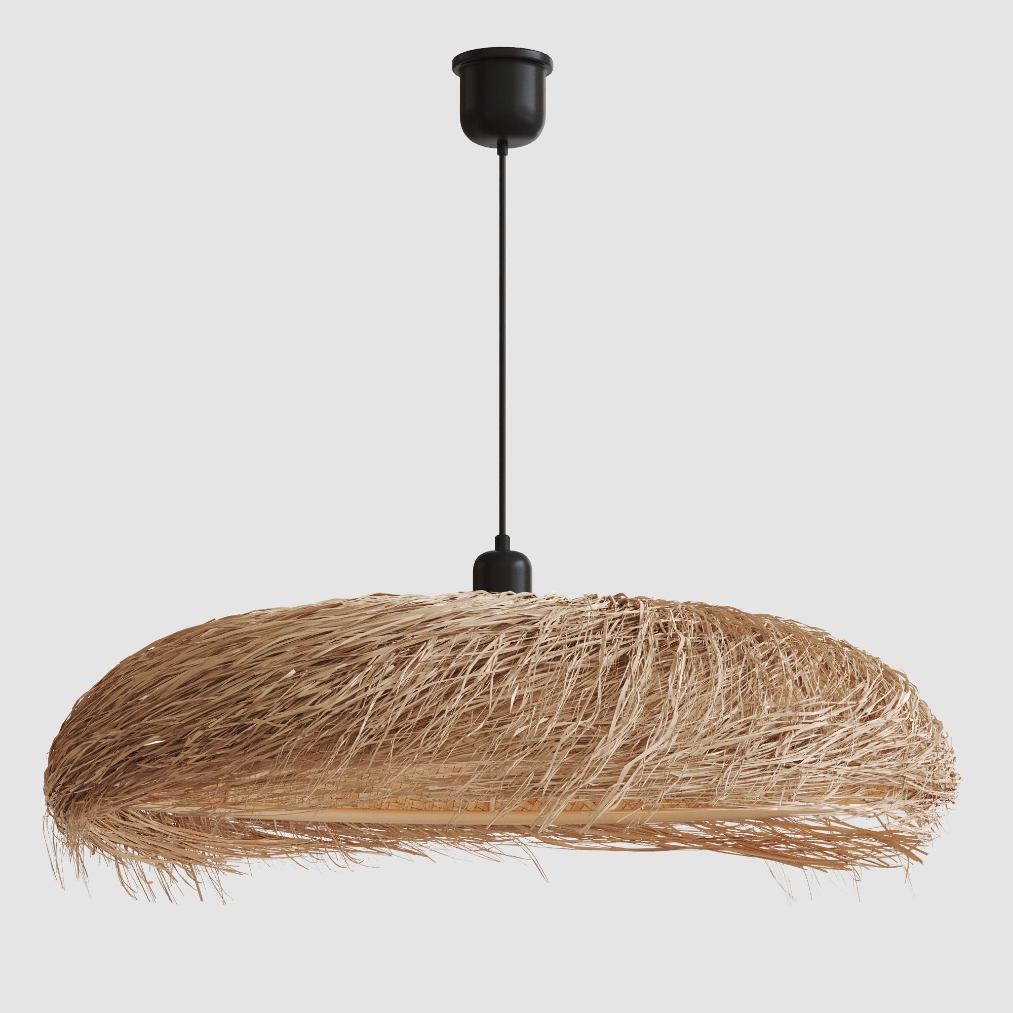 Natural fiber chandelier Samai La Redoute 3D model | CGTrader