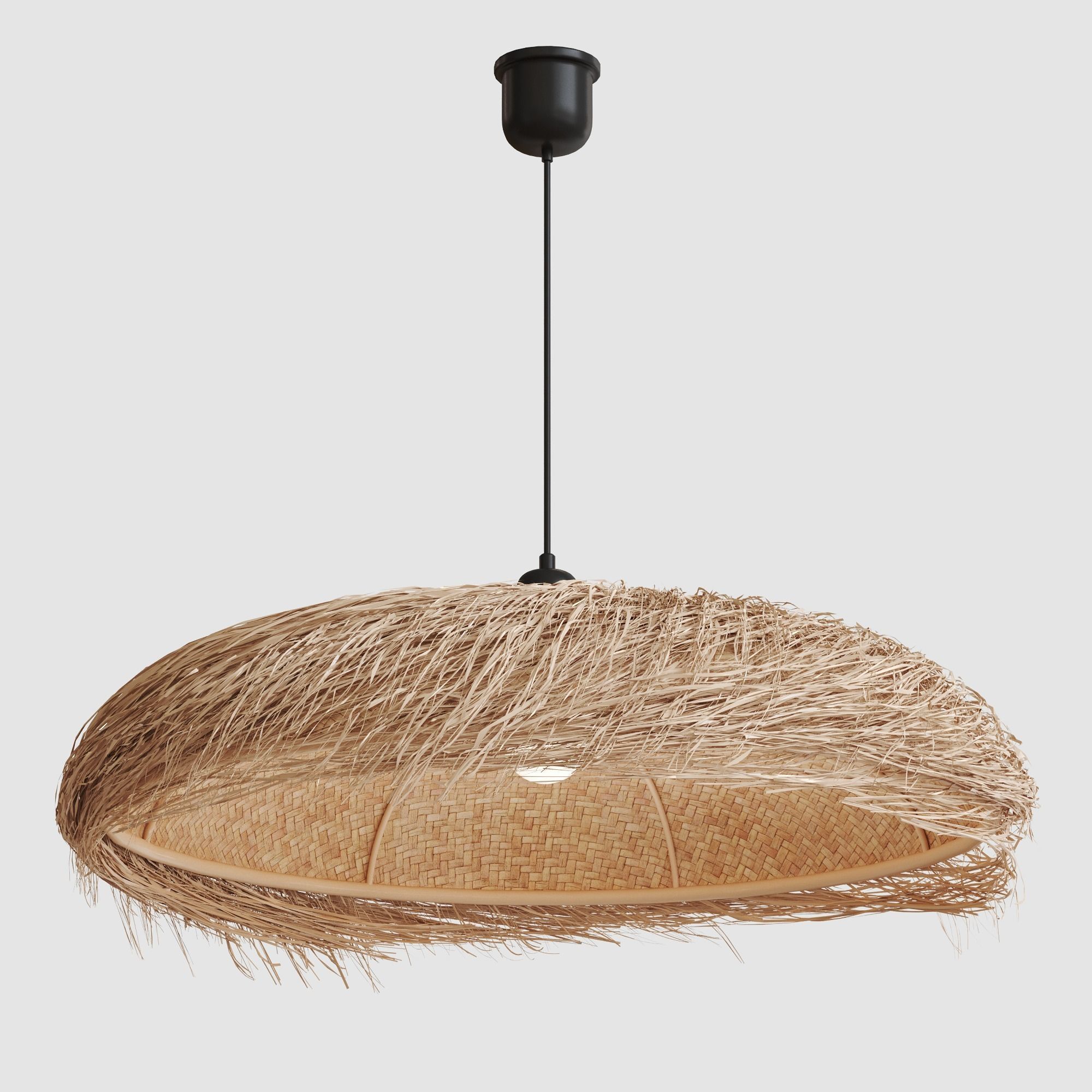 Natural fiber chandelier Samai La Redoute 3D model | CGTrader