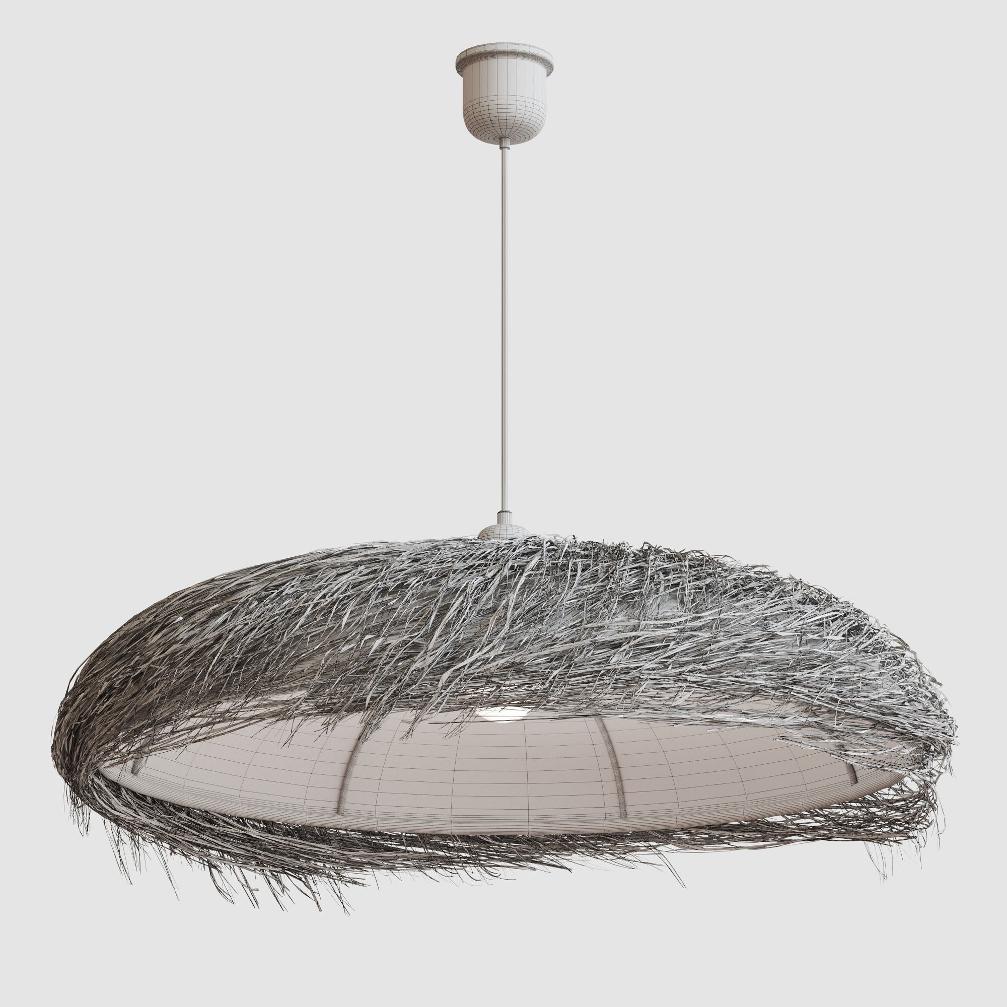 Natural fiber chandelier Samai La Redoute 3D model | CGTrader