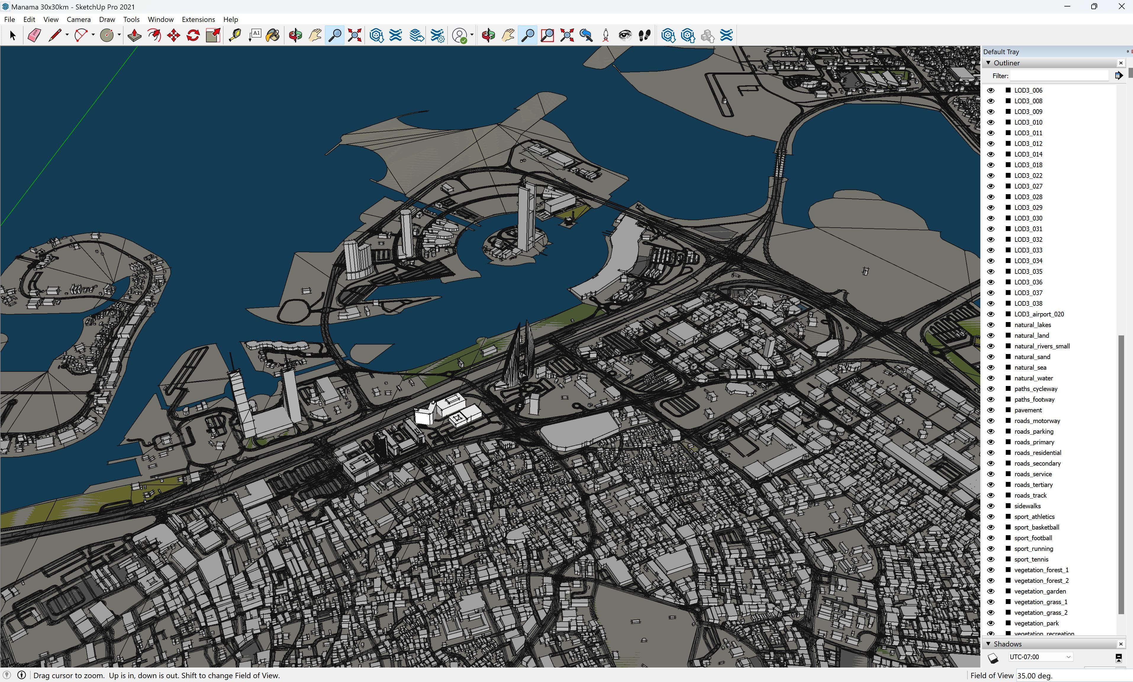 3D Model Collection Bahrain - 3D City Model VR / AR / low-poly | CGTrader