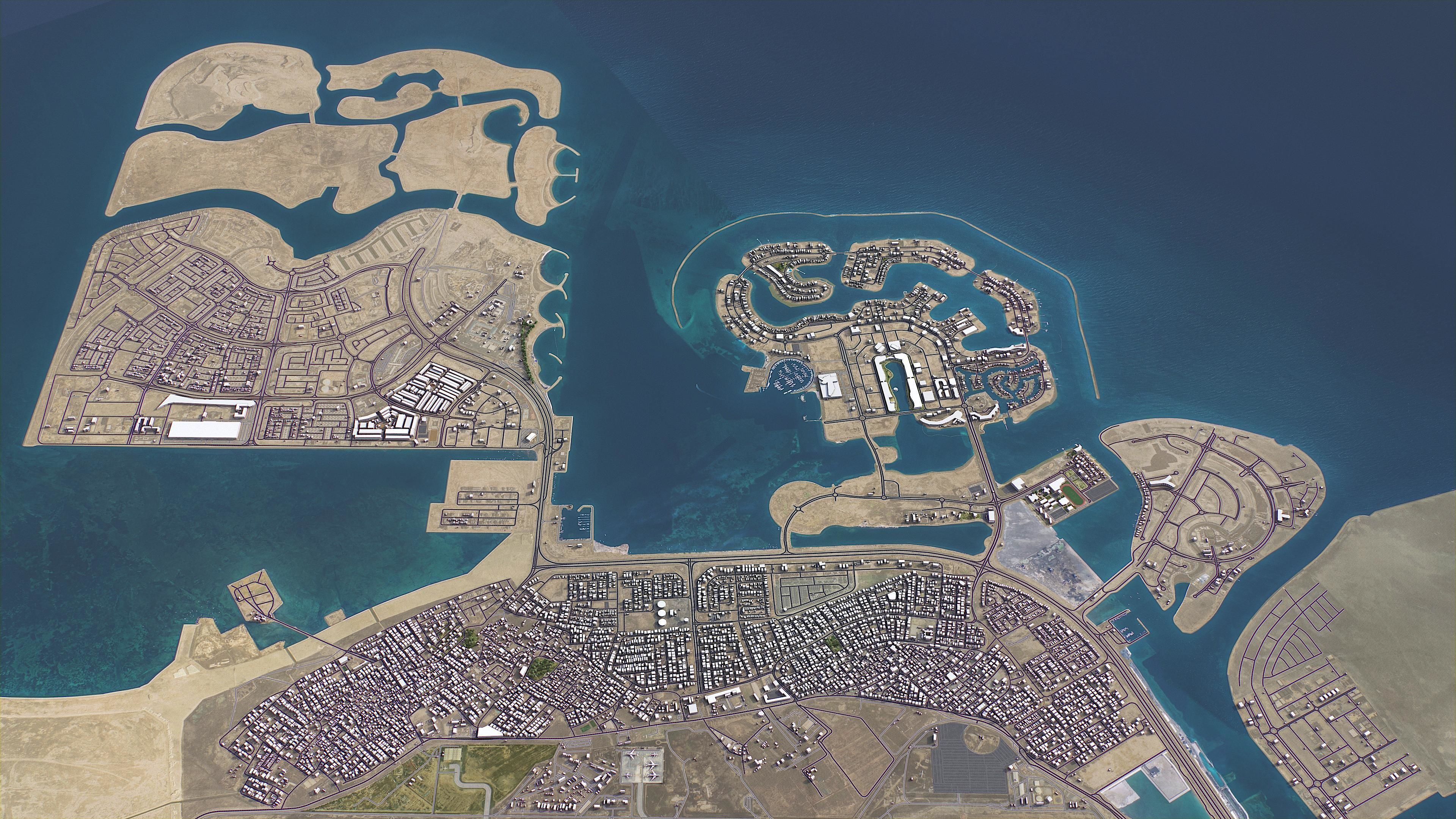 3D Model Collection Bahrain - 3D City Model VR / AR / low-poly | CGTrader