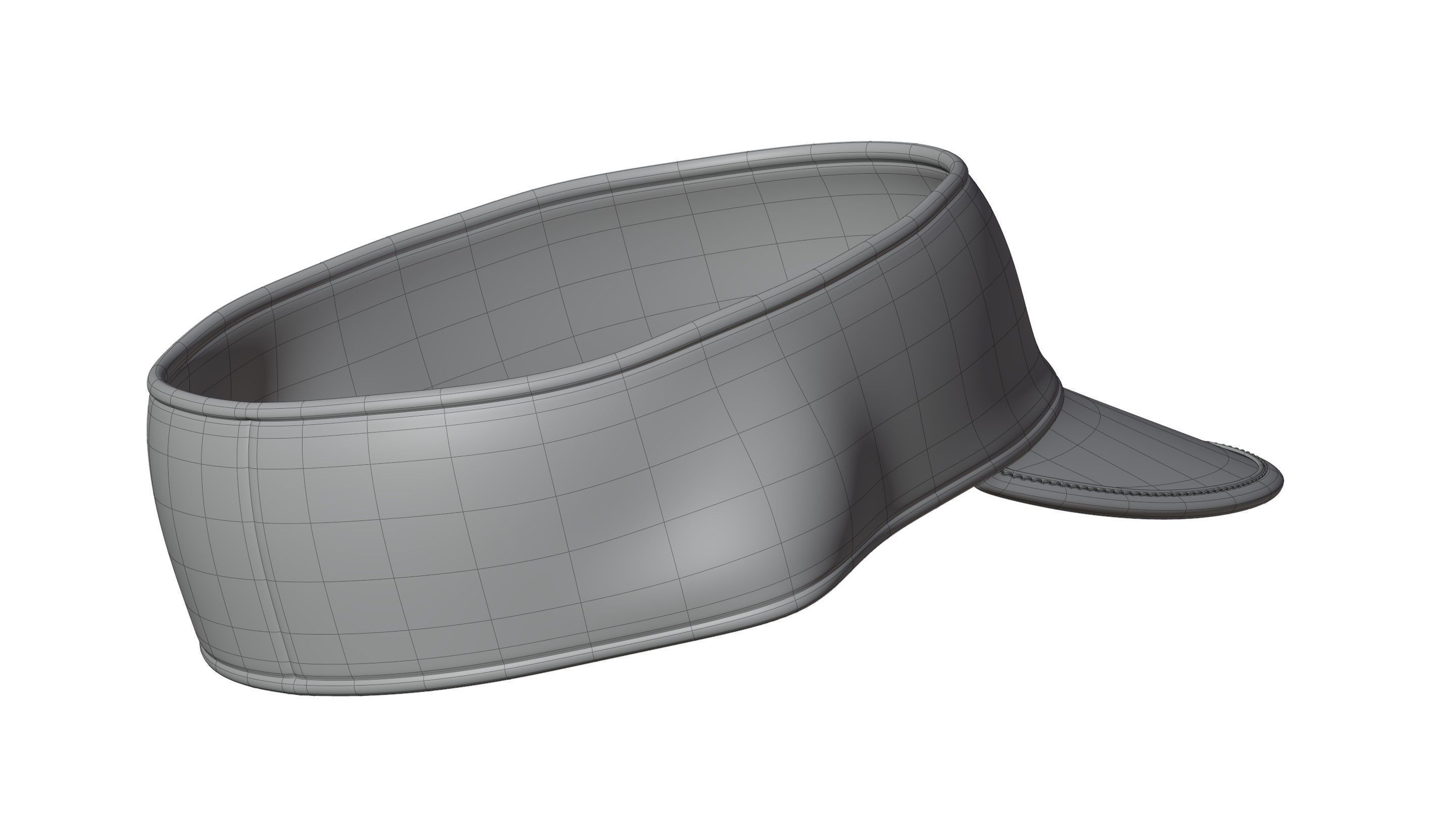 Terry Cloth Visor Cap 3D model | CGTrader