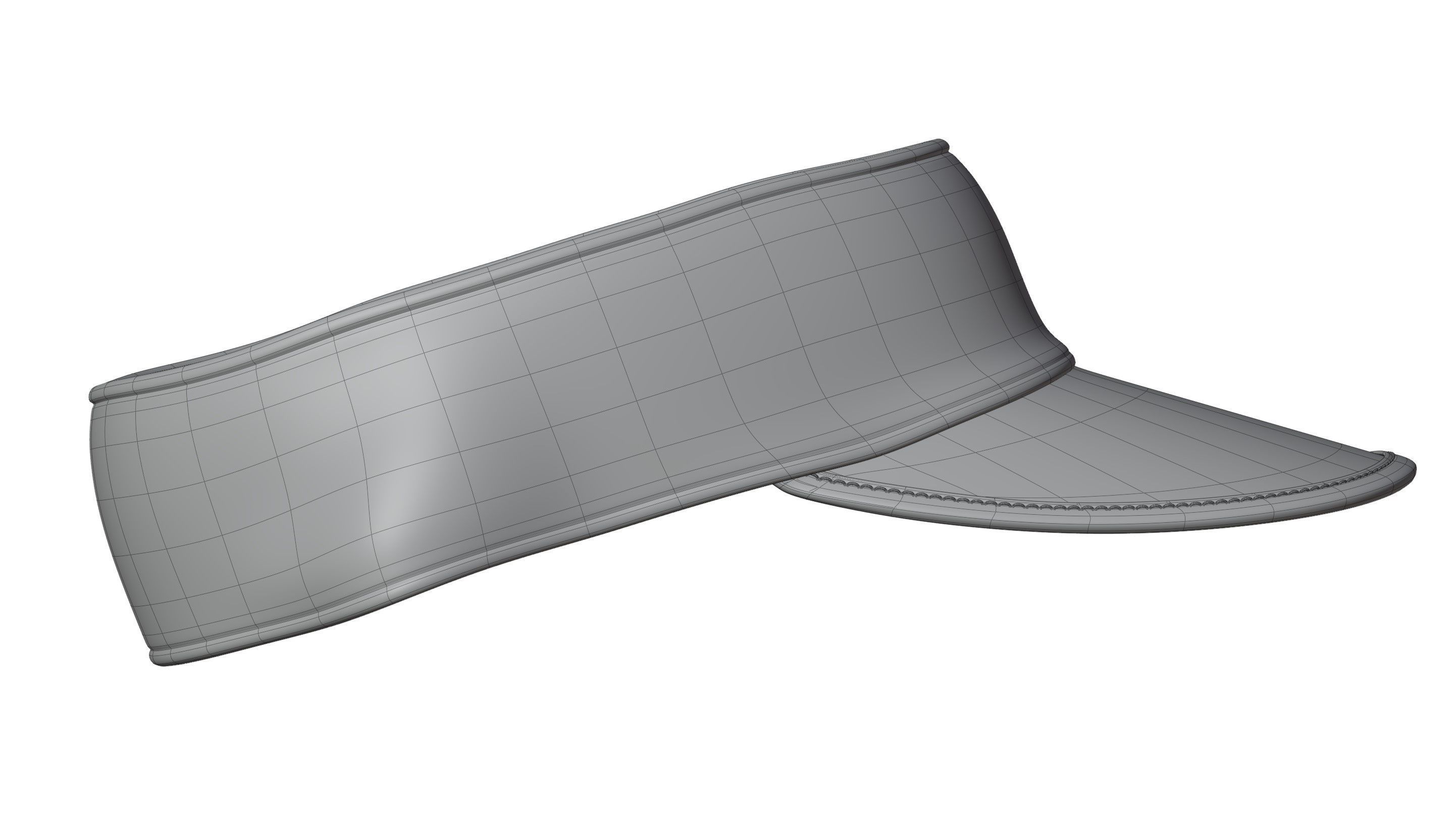 Terry Cloth Visor Cap 3D model | CGTrader