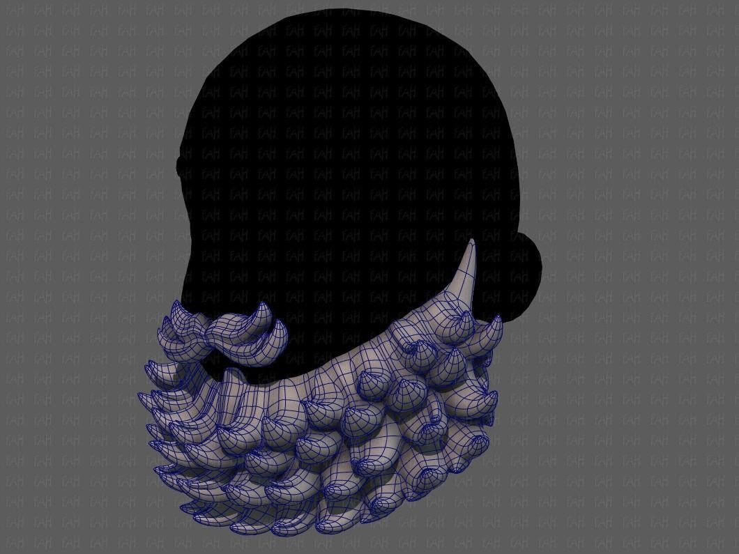 Beard V44 3D model | CGTrader
